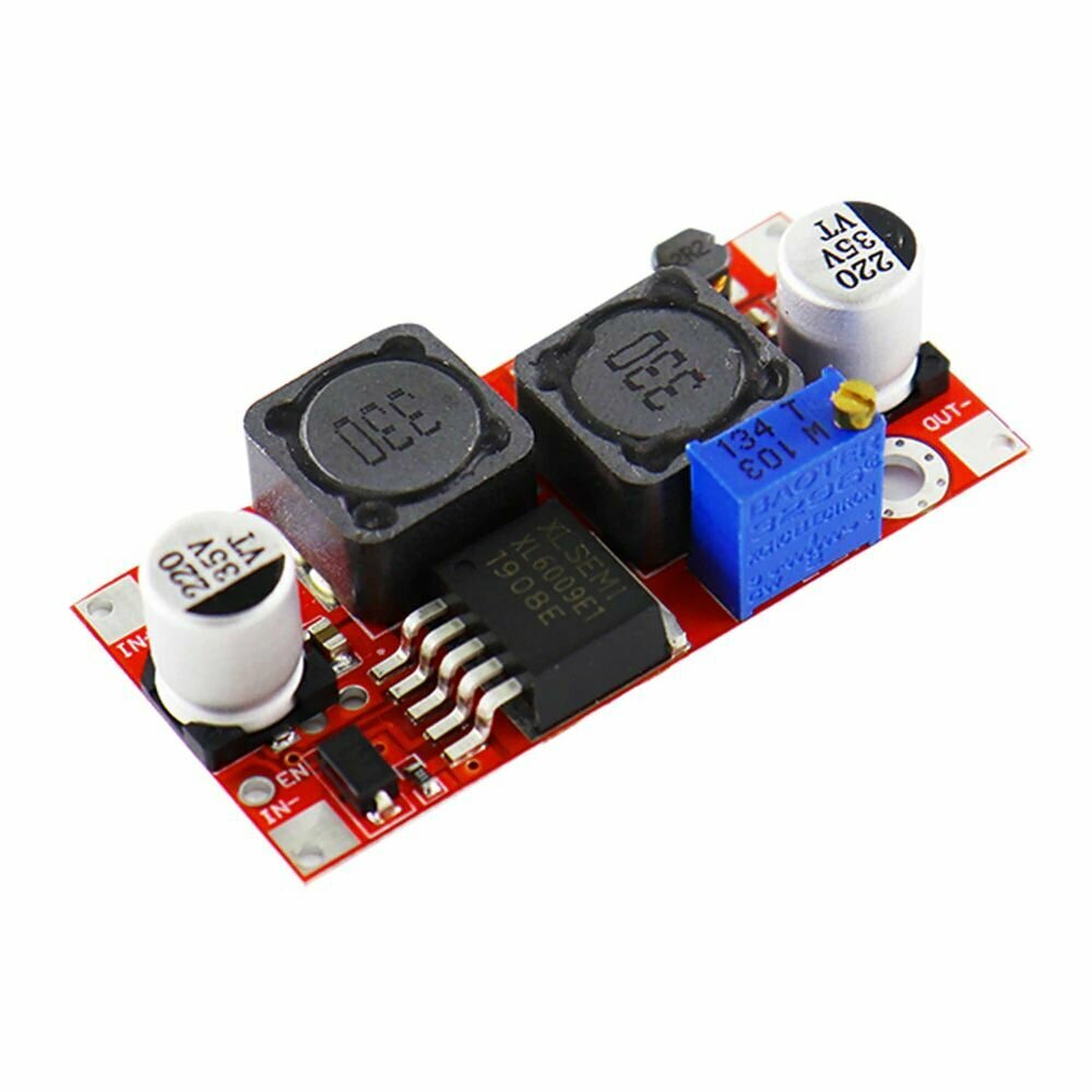 Повышающий и понижающий DC-DC преобразователь XL6009E1, 1.25-35V 3А