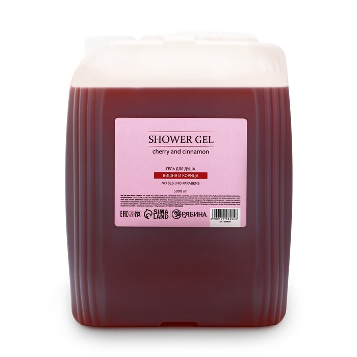 Гель для душа, 5 л, аромат вишни и корицы, 10798205