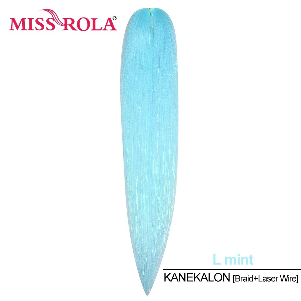 Miss Rola прямые косы Kanekalon Laser Wire, L mint, 28 дюймов