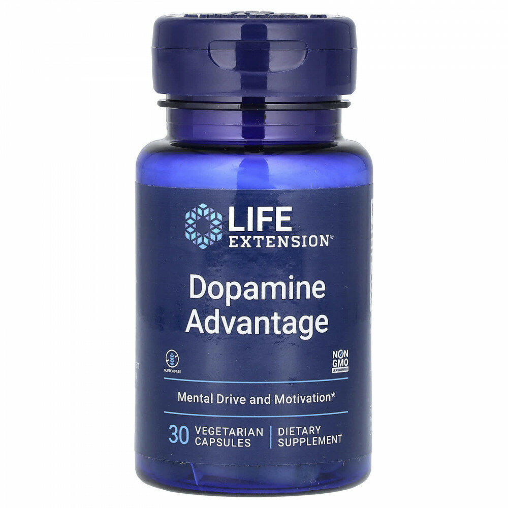 Life Extension, Dopamine Advantage, 30 вегетарианских капсул
