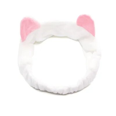 Повязка на голову с кошачьими ушками, Розовый, TS4-white