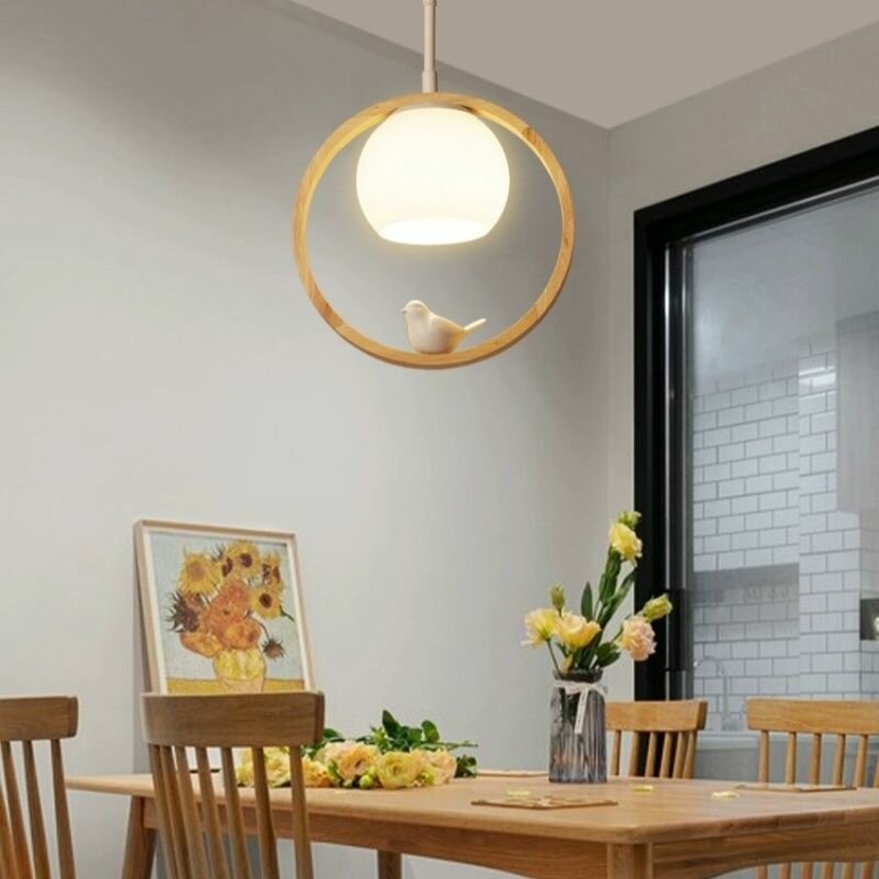 Прикроватная люстра для изучения бревенчатой птицы