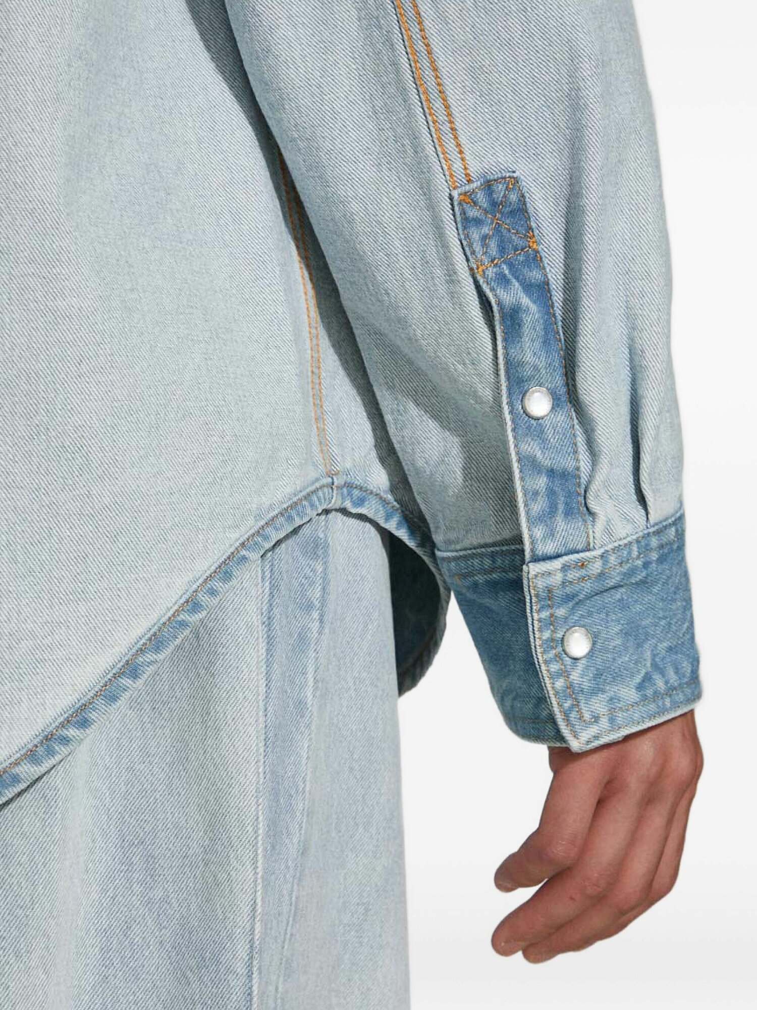 Рубашка Vetements, размер M, синий — фото 1