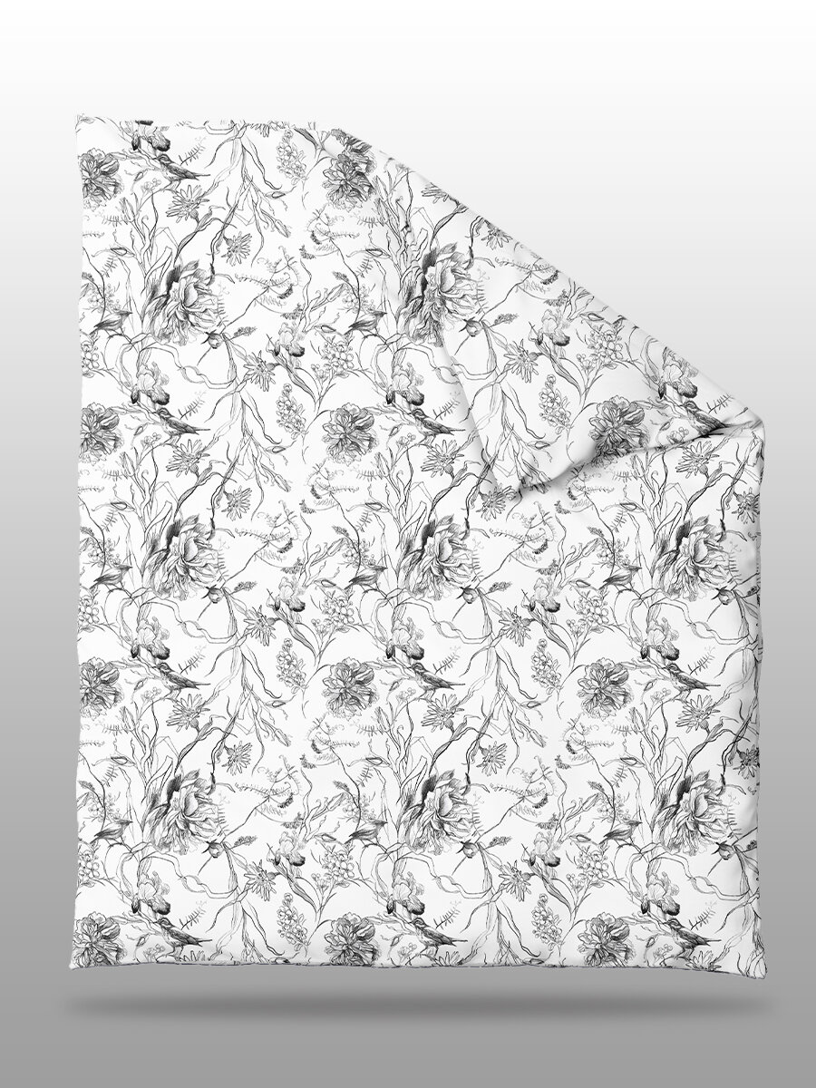 Пододеяльник Василиса Евро 200х215 см, Поплин, хлопок 100%, Шанти