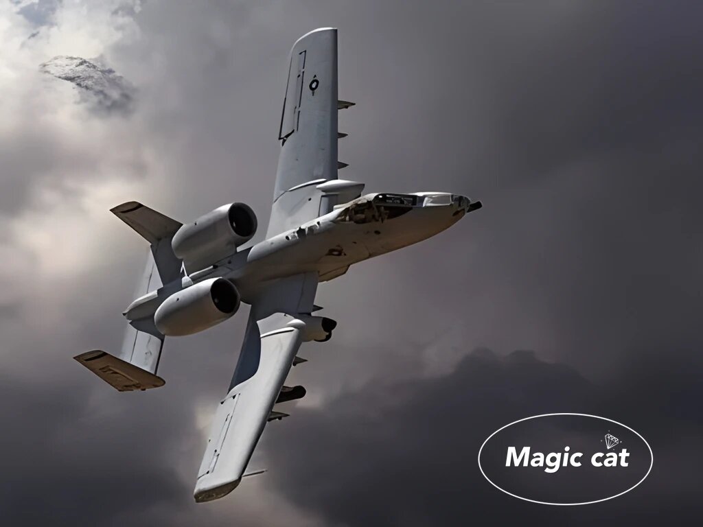 Картина из алмазной мозаики на подрамнике Круглые бриллианты 40х50см "самолет"