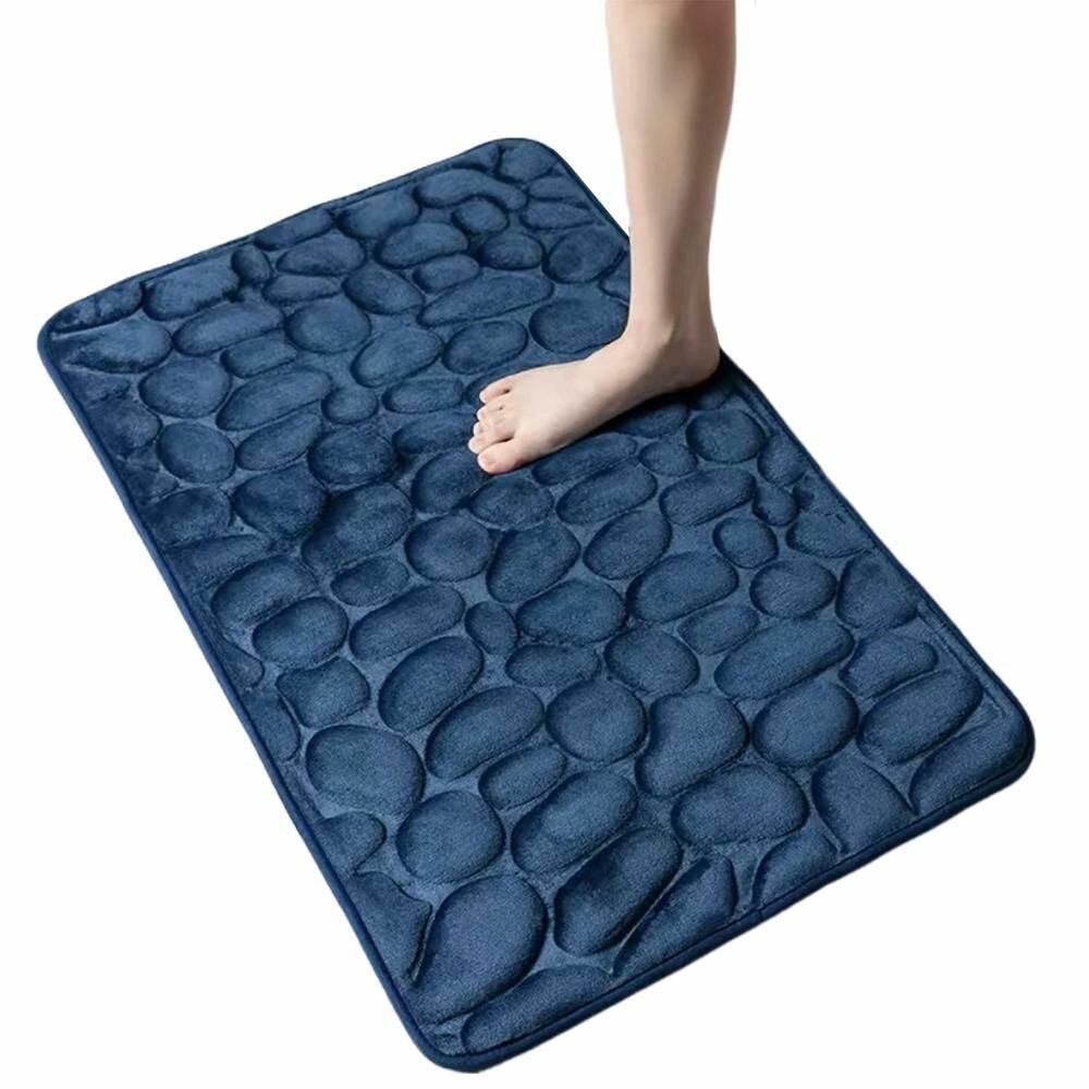Впитывающий коврик для ванной с рельефом гальки, противоскользящий входа в ванную комнату