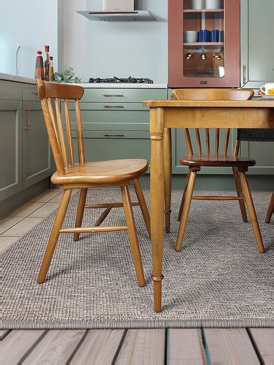 Стол нераздвижной "альянс 720х720" (Орех), Массив березы, Квадратный, 4 ножки, ЭкоМебель