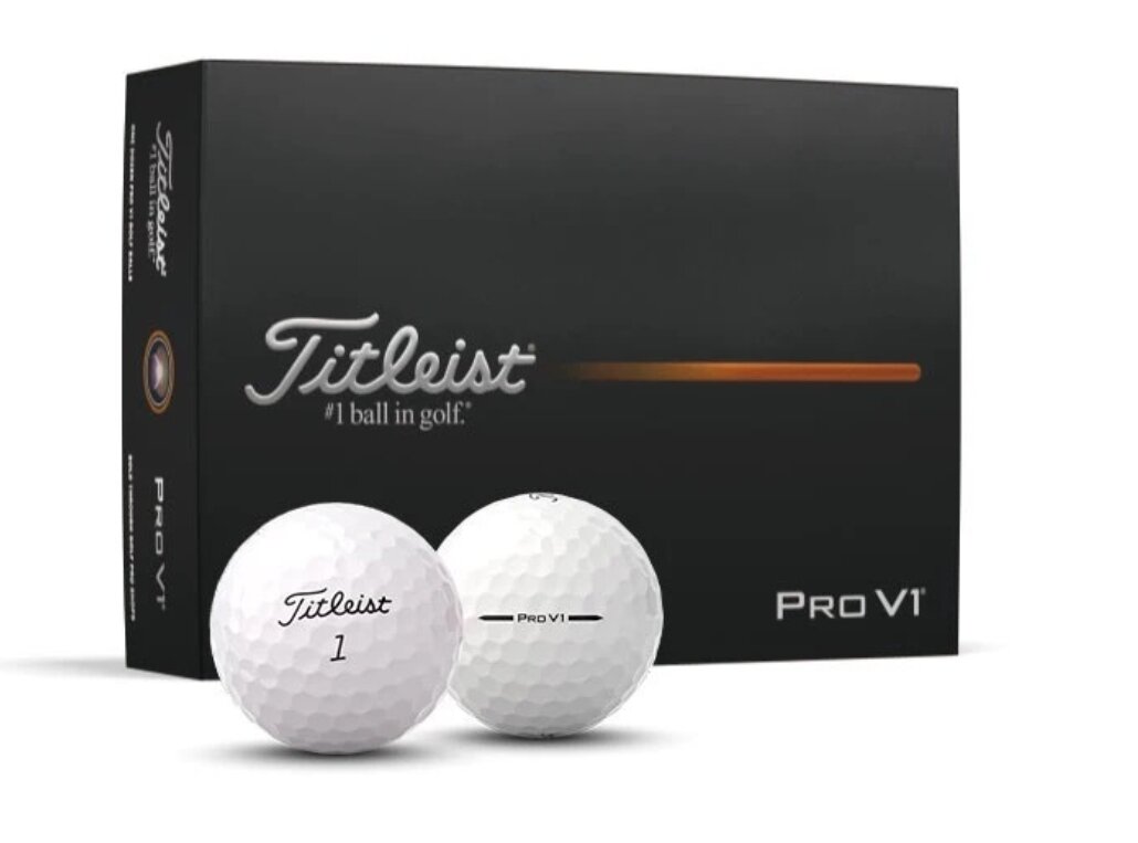 Набор мячей Golf PRO V1, для гольфа, двухслойные, белые, 12 штук