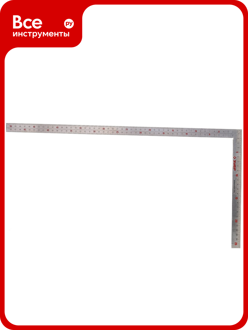 Столярный угольник 500х250 мм ЗУБР 34350-50