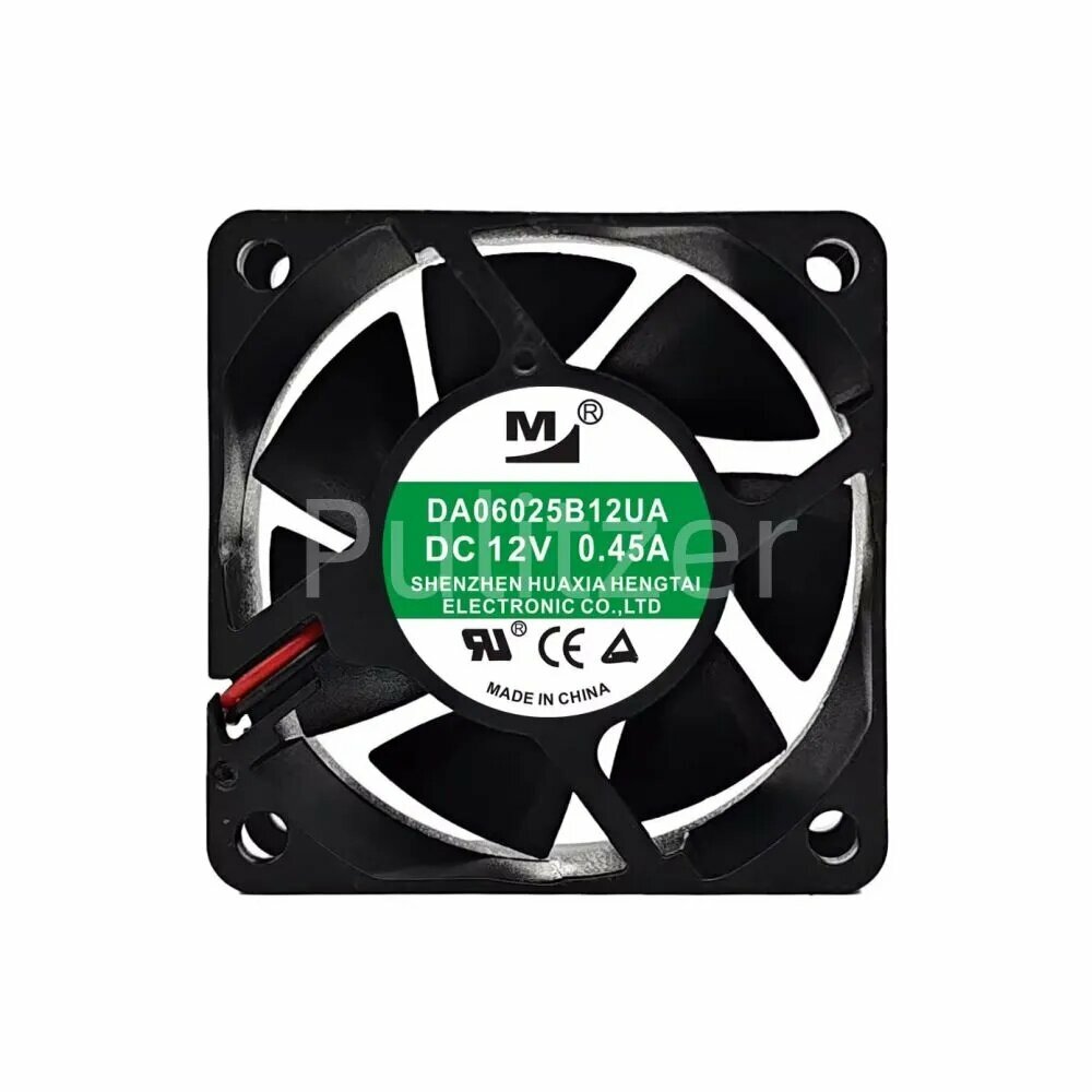Вентилятор DA06025B12UA 60*60* 25 мм инверторного охлаждения 12 В 0.45A 2,2 Вт 5300 об/мин