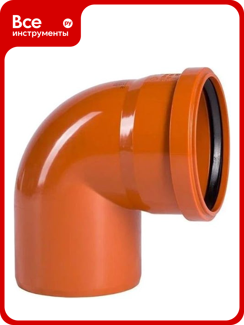 Отвод AQUAVIVA НПВХ 160x90 кирп. AQVD102160 55002