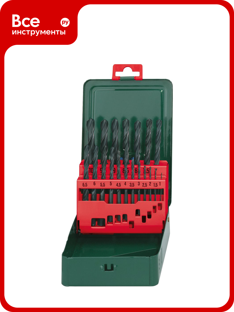 Набор из сверл по металлу 19 шт. (1-10мм) Metabo 627151000