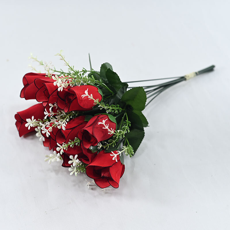 Горячая продажа 24-головок бархатной ткани, имитация розы, высококачественная шелковая ткань, искусственный цветок для свадебной фотографии, домашнего декора, искусственный цветок