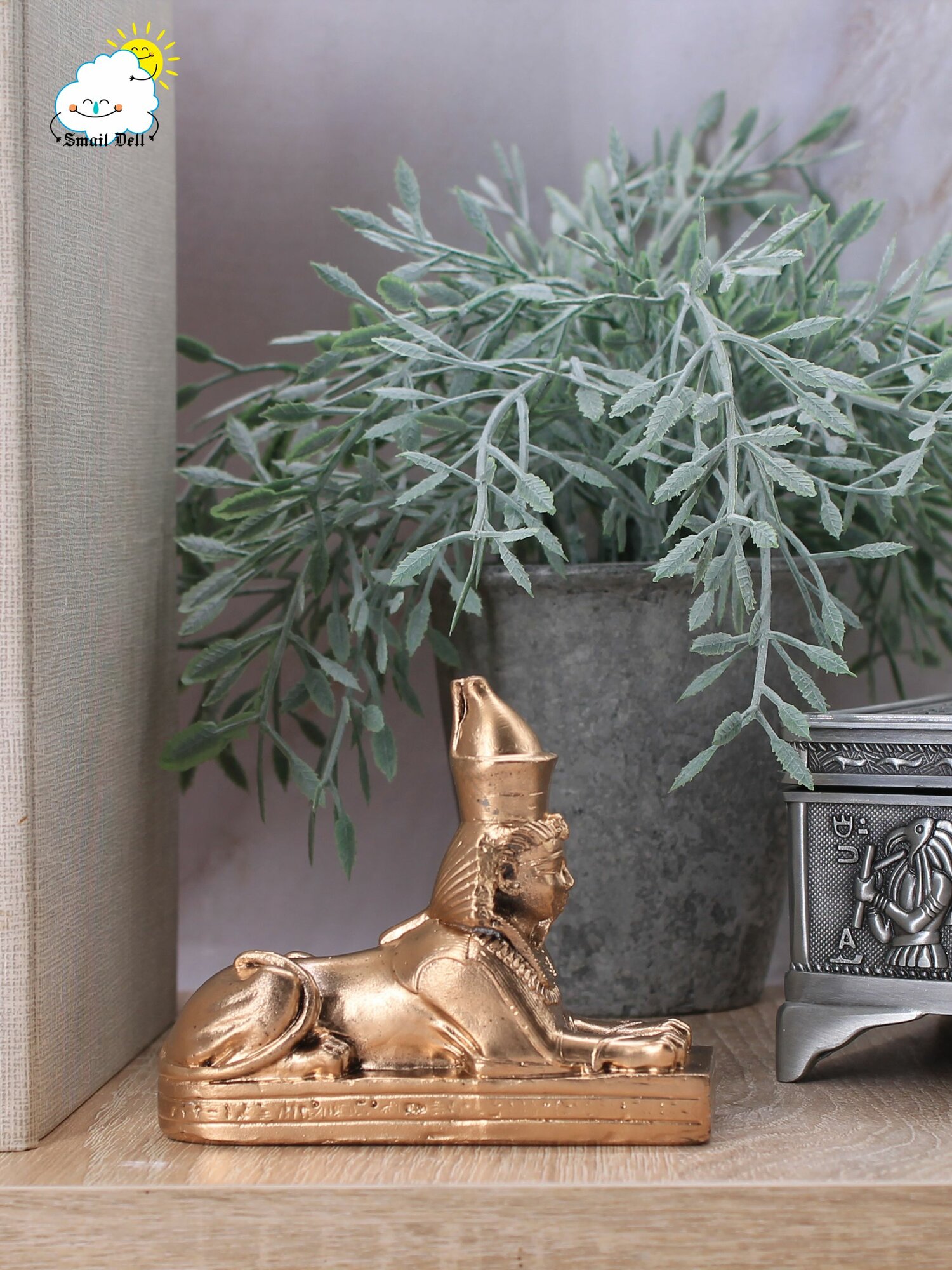 Статуэтка Египетский Сфинкс 7 см, цвет бронза