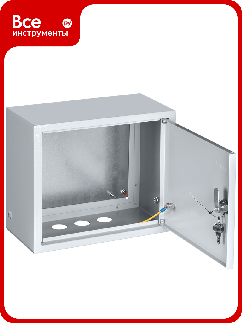 Щит с монтажной панелью ЩМП-2.3.1-0 250х300х150 TDM ELECTRIC SQ0905-0052, которых изготовлен электрощит, серый