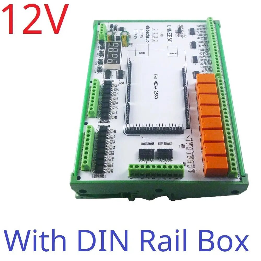 Плата реле Modbus MEGA2560 R3, 16AI+16DI+16DO, модуль расширения IO RS485, аналогово-цифровой модуль для Arduino, Open PLC и удаленного управления