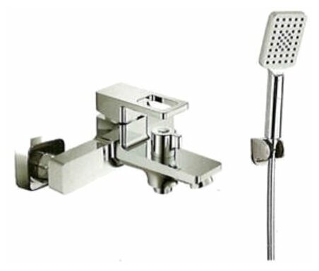 Смеситель для ванны Vieir Хром однорычажный с системой быстрого монтажа 10 см излив