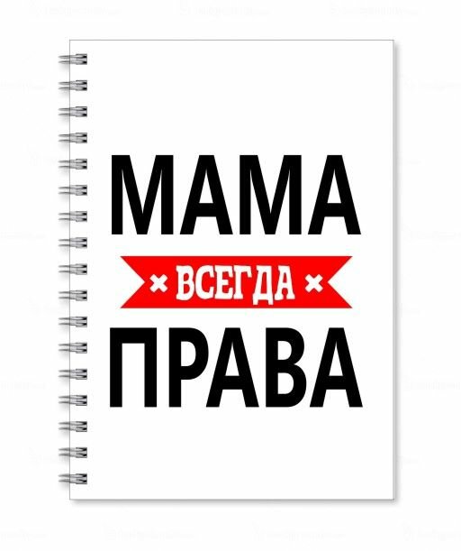 Тетрадь MIGOM принт А5 Мама всегда права