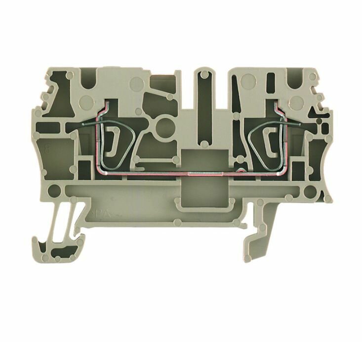 1608510000 Проходная клемма, Пружинное соединение, 2.5 mm², 800 V, 24 A, Темно-бежевый, 1 штука
