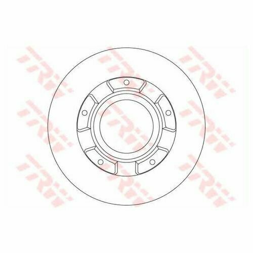 Тормозной диск задний TRW DF6510S для Ford Tourneo Custom, TRANSIT