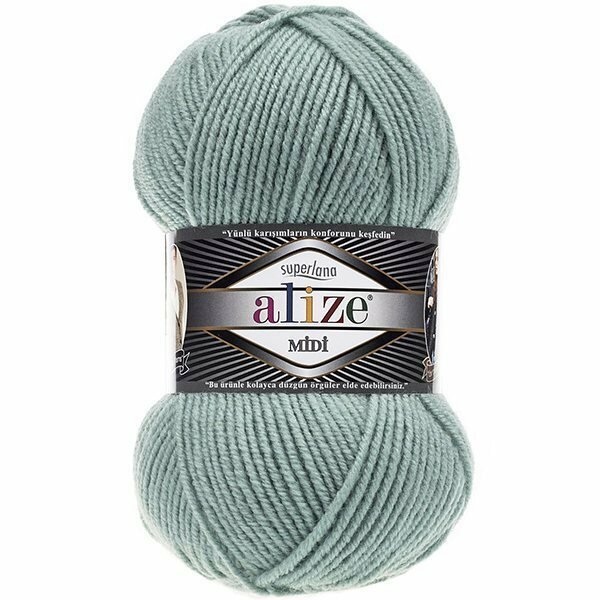 Пряжа Alize SUPERLANA MIDI 463 мята (5 мотков)