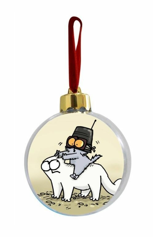 Новогодний ёлочный шар Simon s Cat, Кот Саймона №3