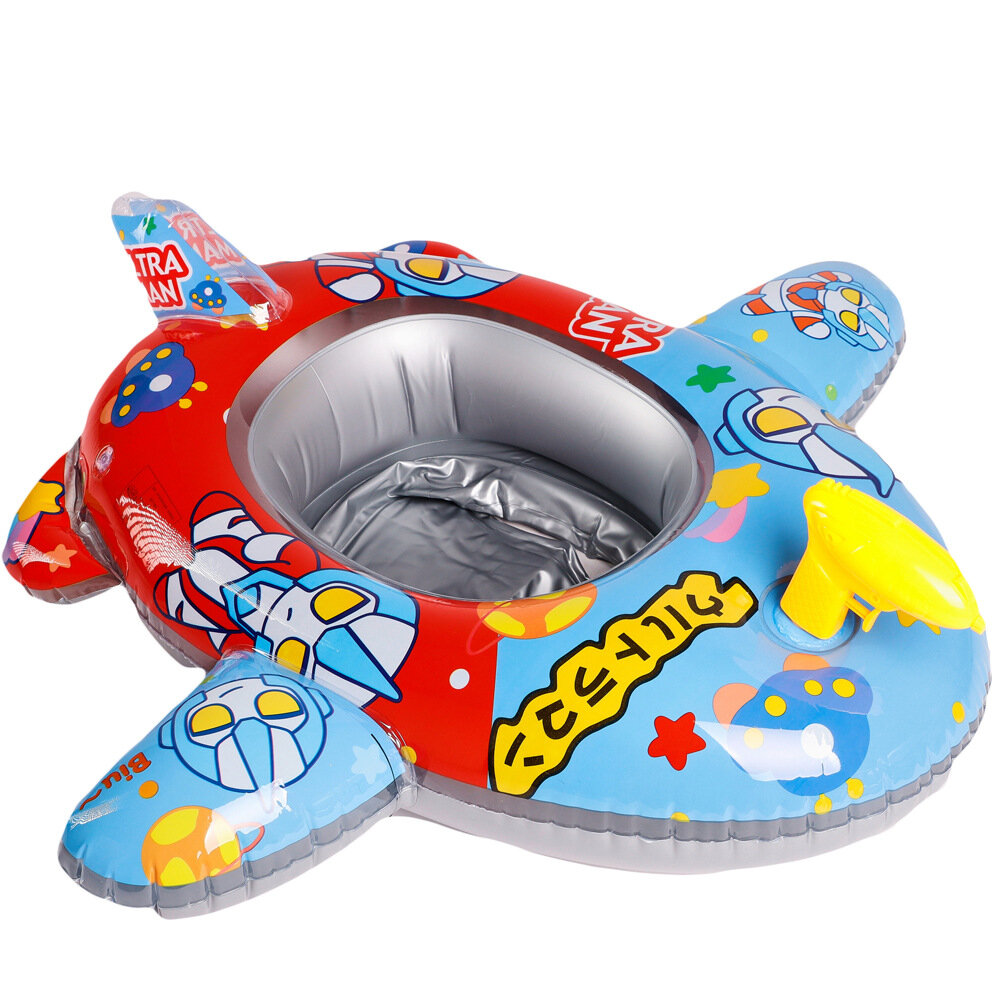 Надувной круг для плавания Xiaolu Amazon Internet Celebrity, утолщенный, креативный, в форме самолета, детское сиденье для плавания, круг-сиденье для малышей.