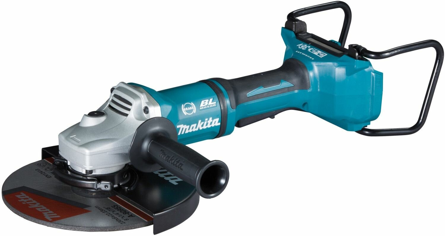 Аккумуляторная УШМ Makita DGA900ZKX2, 230 мм, в кейсе, синий/черный
