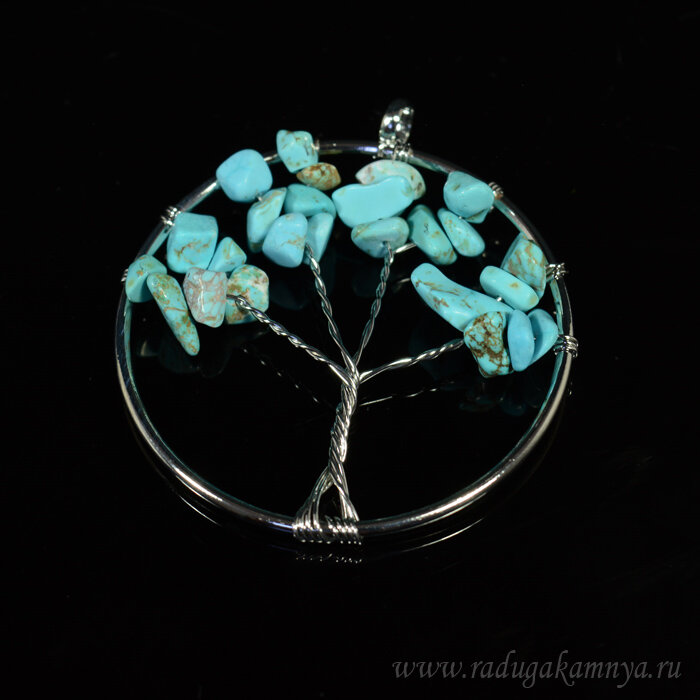 Подвеска Радуга Камня, бирюза