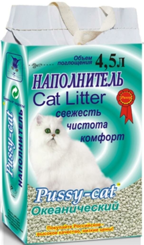 Pussy-cat Океанический Наполнитель впитывающий 10л*5,2кг