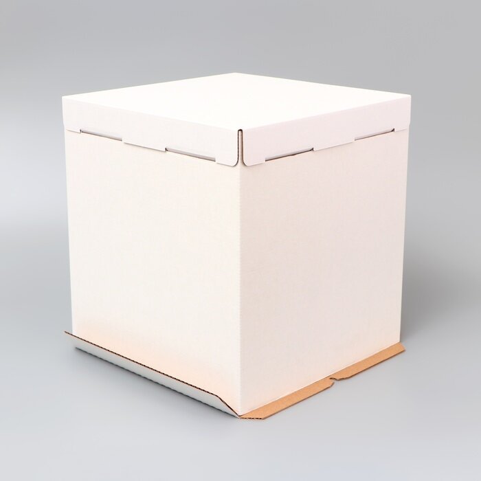 Коробка под торт, без окна, 28×28×30 см