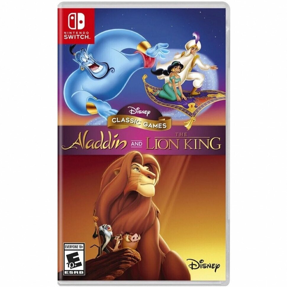 Игра Disney Classic Games: Aladdin and The Lion King для Nintendo Switch, картридж