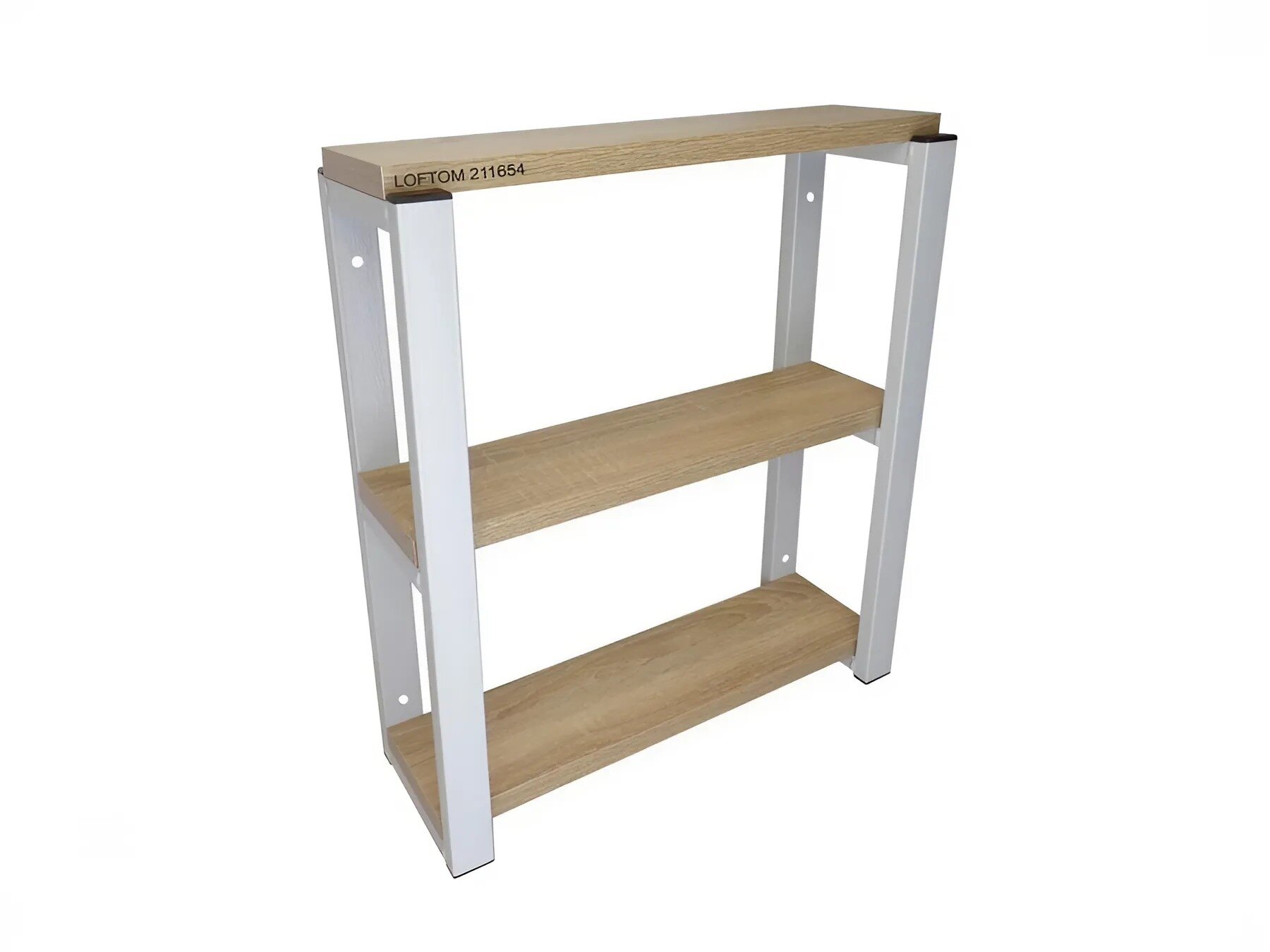 Полка для хранения GARROSS "SIBERIA 211654", 3 полки, размер 10х40 см, высота 42 см, каркас серый, цвет полок дуб сонома