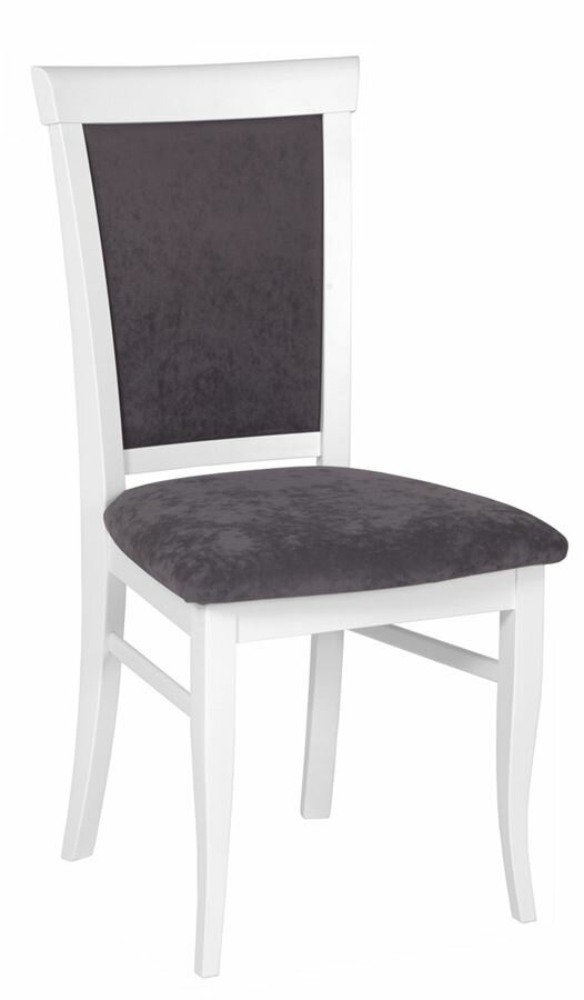 Стул Лотос Red Black белый и серый, ткань и дерево, мягкое сиденье, без подлокотников