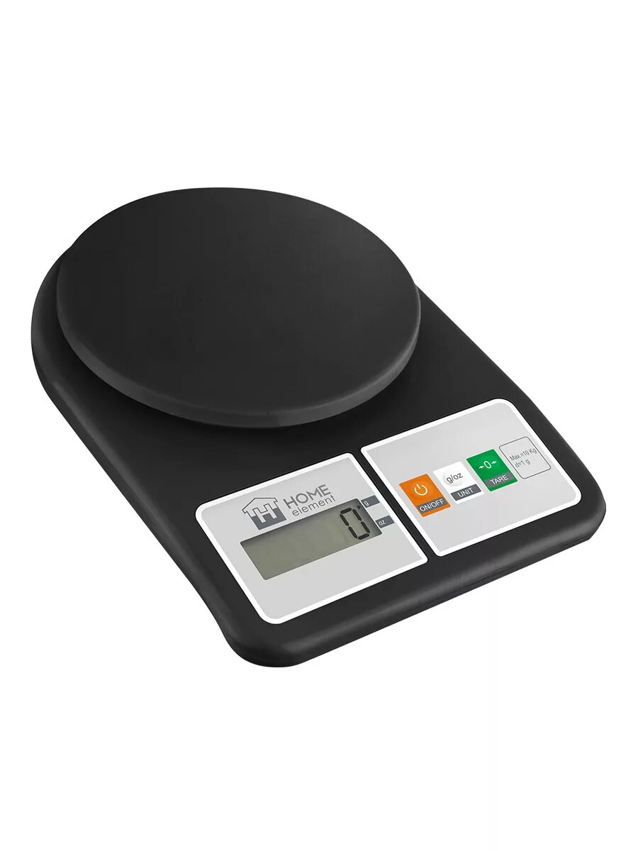 Кухонные весы Home Element HE-SC930, до 7кг, пластик, черный