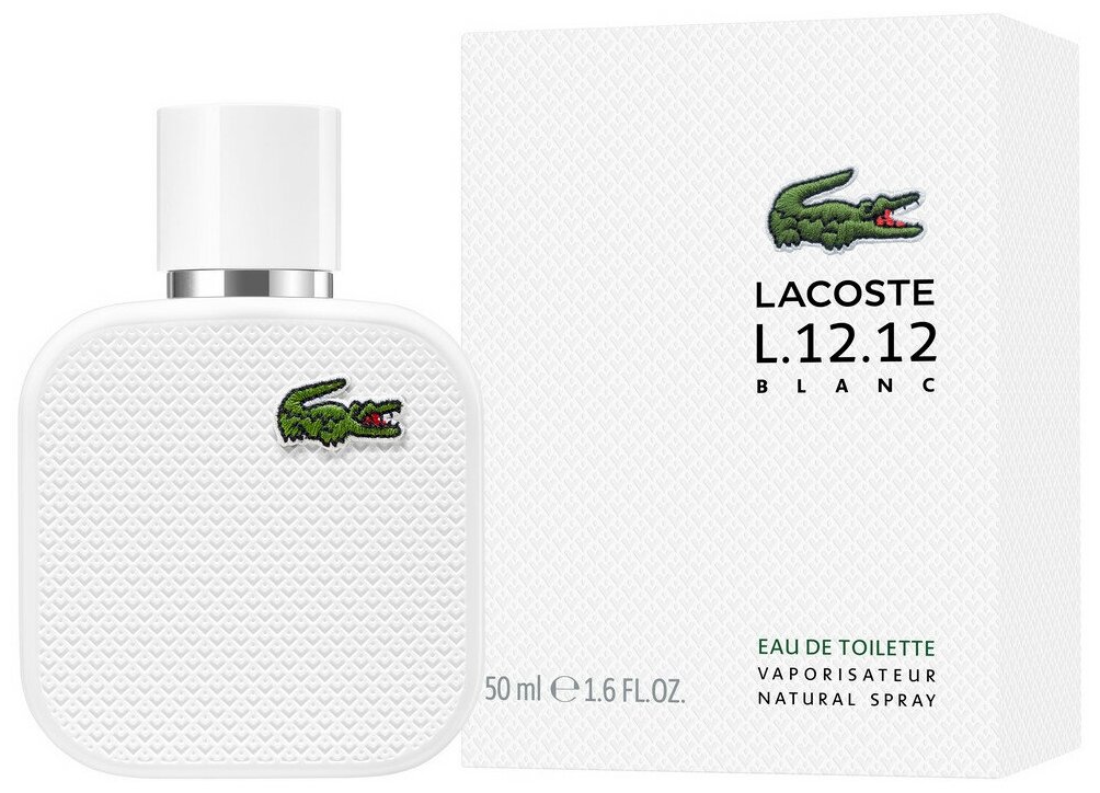 Туалетная вода Lacoste Blanc L.12.12 Eau De Toilette 50 мл для мужчин