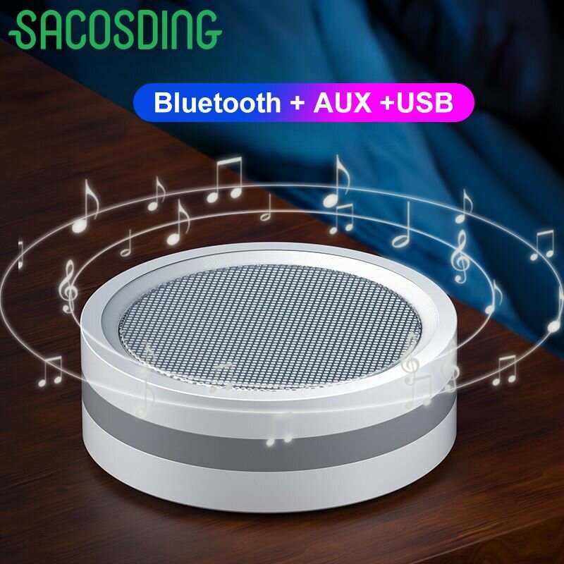 Беспроводная музыкальная Bluetooth колонка с Led подсветкой. Многофункциональный мини динамик со слотом для карты памяти, для телефона, для компьютера