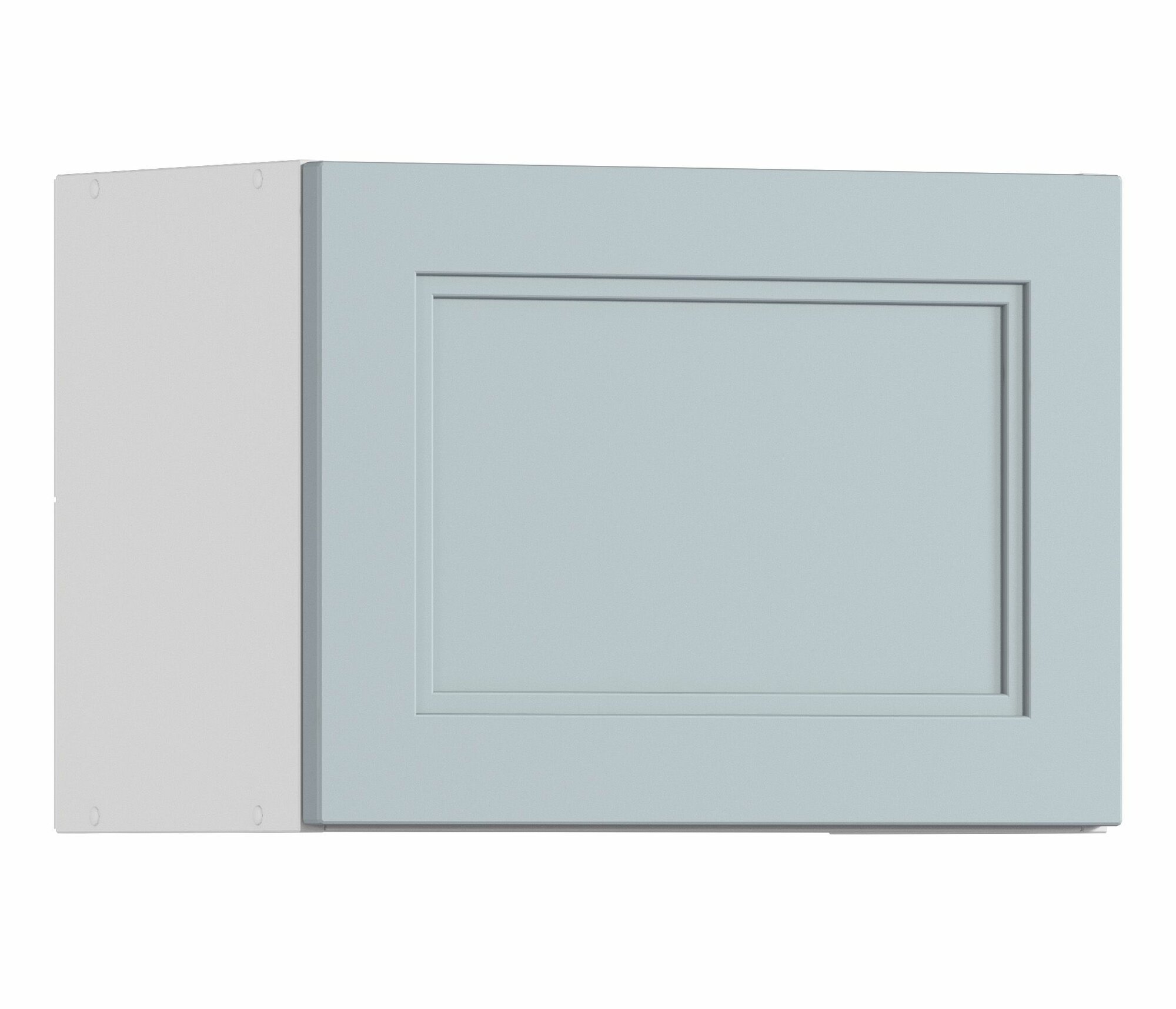 Кухонный модуль навесной шкаф горизонтальный столплит Регина РП-250 Белый/МДФ MODERN Серый, 50х29х36 см