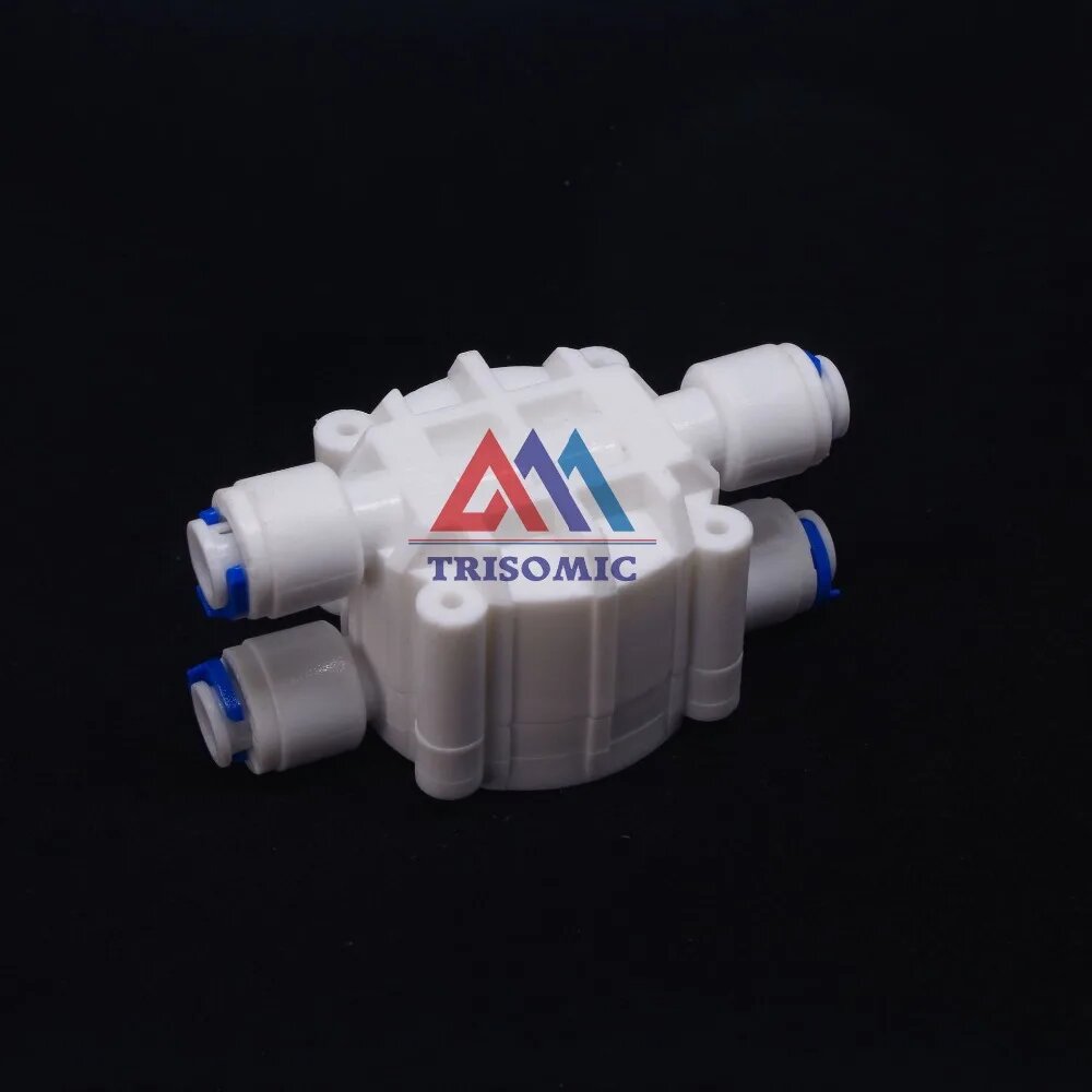 Быстрое соединение шланга 1/4", POM, 4-ходовой клапан