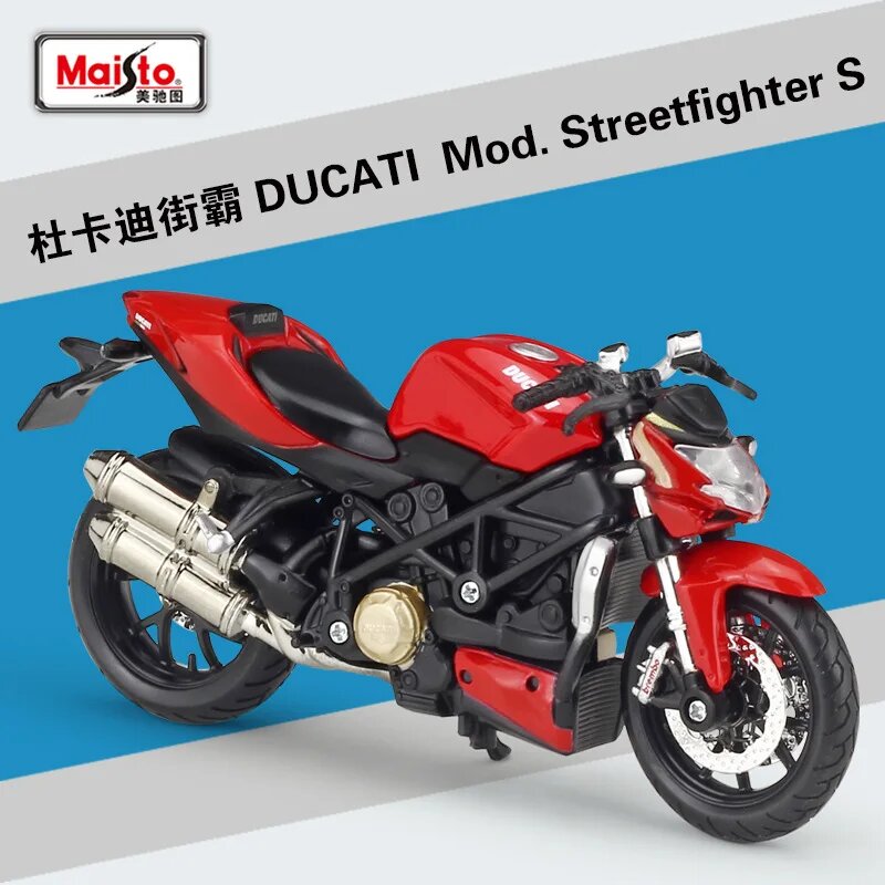 Maisto Ducati Super Naked V4 S 1:18 металлический мотоцикл
