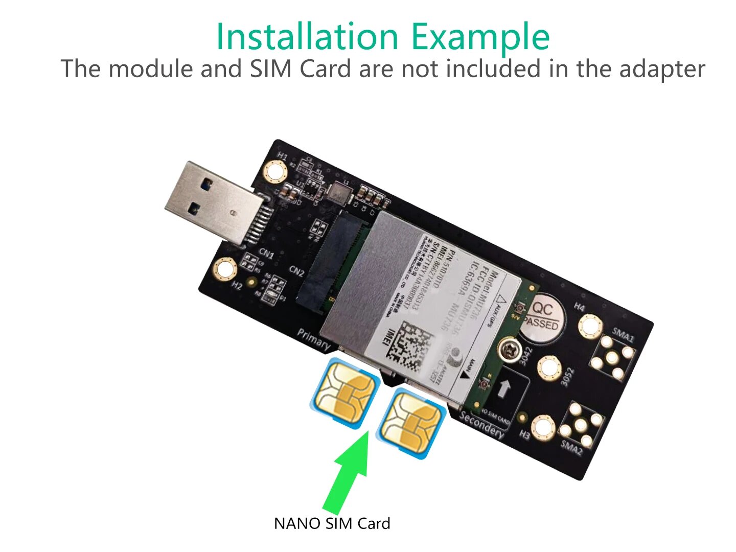 USB 3.0 Адаптер M.2 для SIM-карты — фото 1