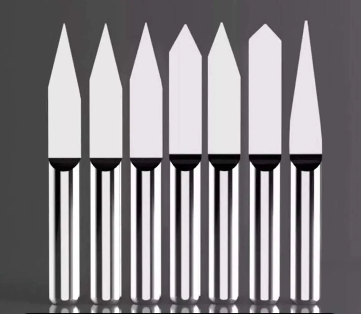 Фрезы для фрезерного станка из вольфрамовой стали 3,175 мм 10 Degree x 0.1mm