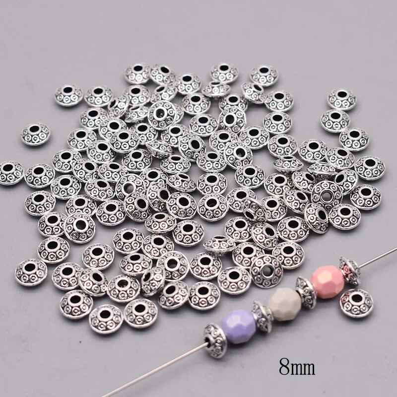 Бусины-разделители YanQi античное серебро 20/50 шт. xk16 -50pcs