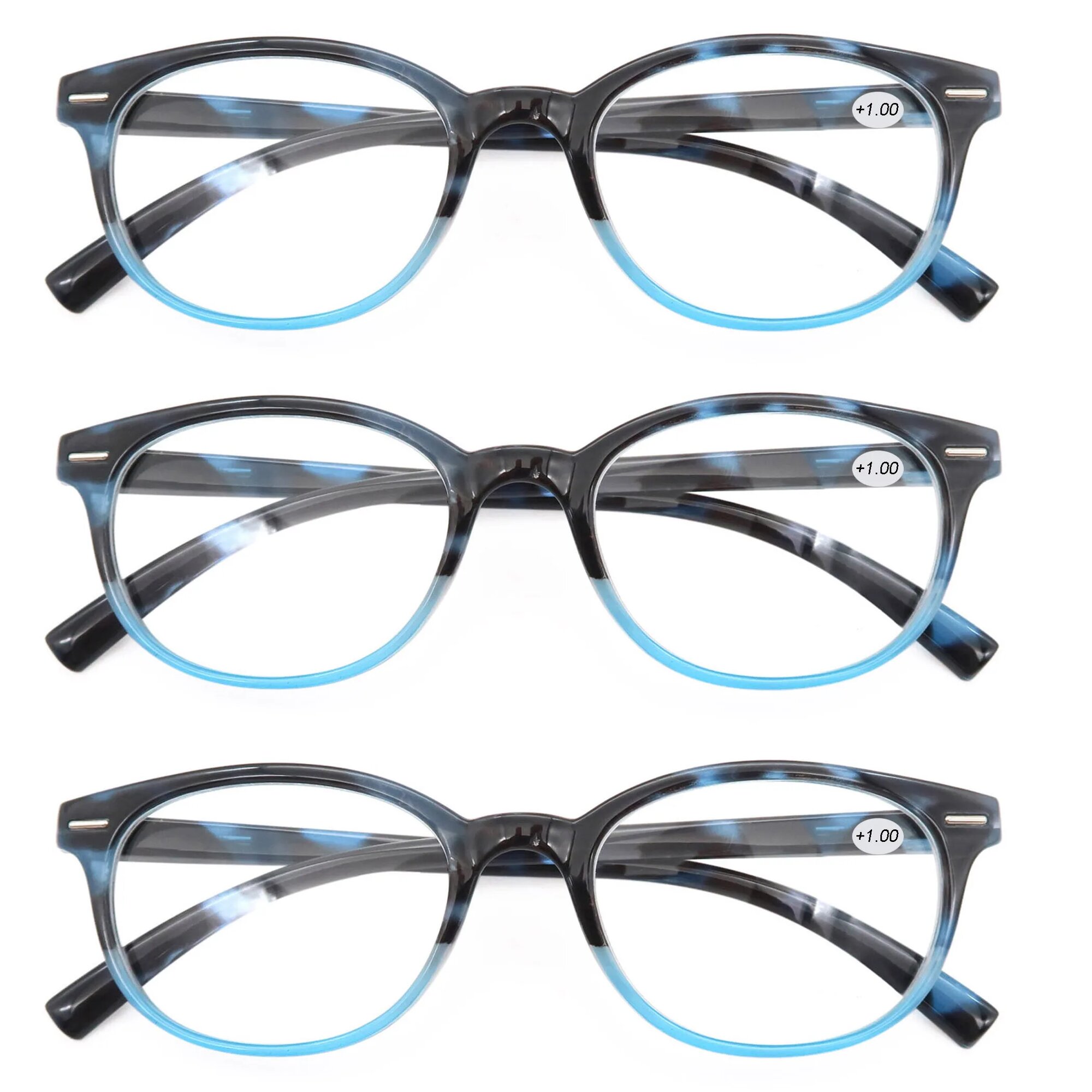 Очки для чтения женские Blue 3PACK +2.0