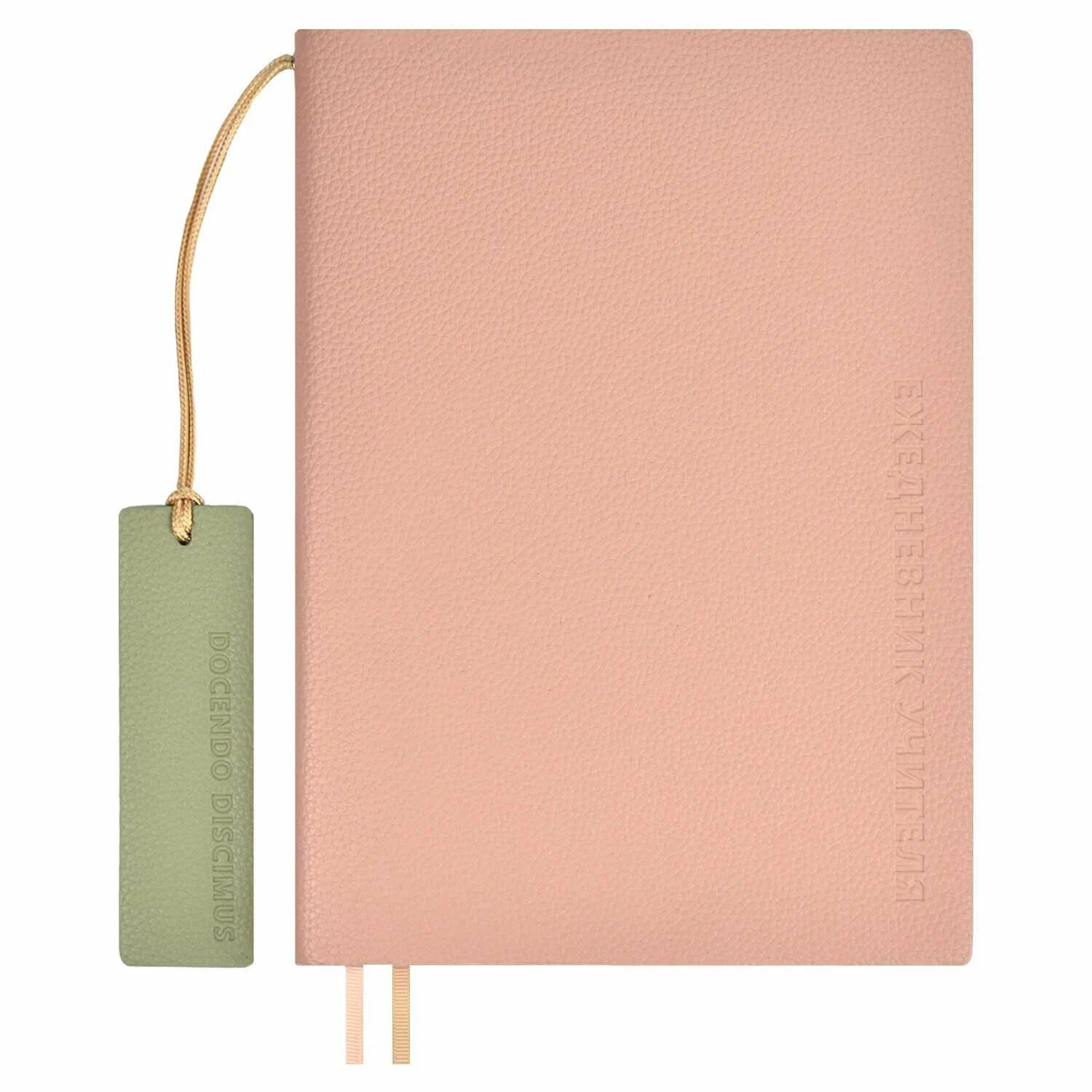 Ежедневник Феникс+ "розовый Шеврет", для учителя, мягкий переплет, 160 листов, A5+, ляссе