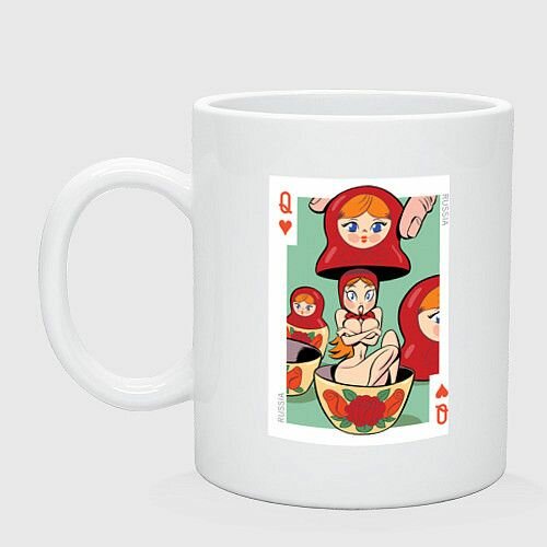 Матрешка Керамическая кружка