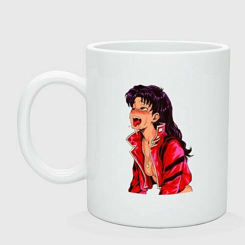 Мисато Кацураги ahegao Керамическая кружка