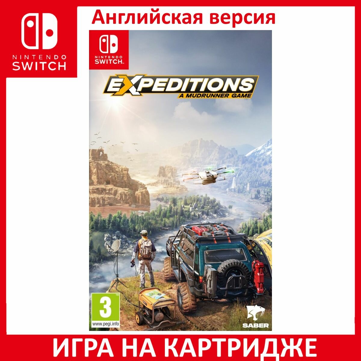 Игра Expeditions A MudRunner Game Switch Картридж на Nintendo Switch Английская версия