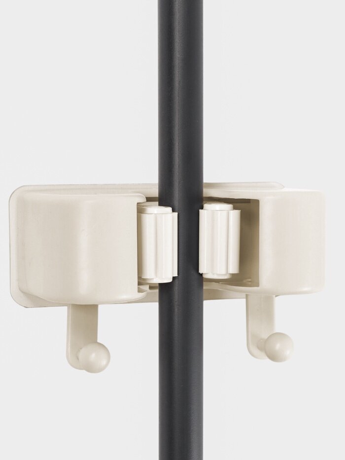 Держатель для швабр настенный самоклеящийся, 11.8×6.3×4.5 см