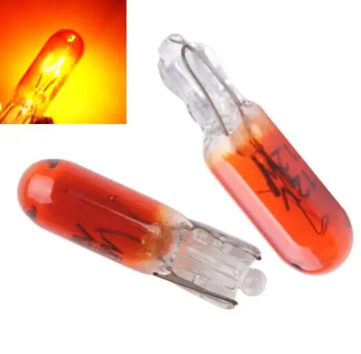 Светодиодные лампы T5 W3W Amber 12V